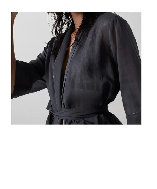 Brunello Cucinelli Monili Embellished Cotton Kimono