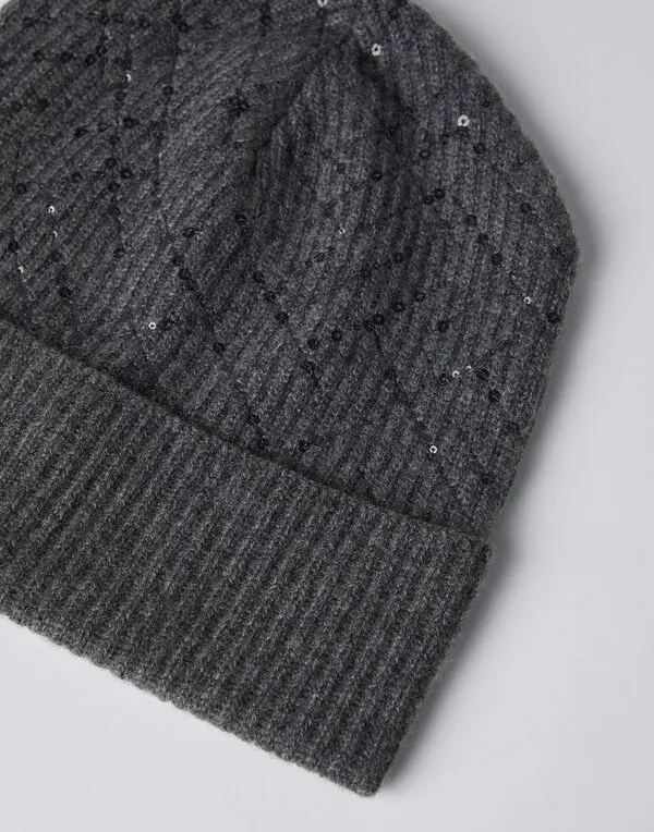 Brunello Cucinelli Sequin Embellished Cashmere Beanie