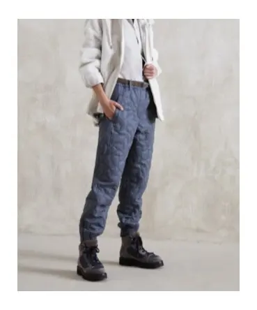 Brunello Cucinelli Embroidered Quilted Track Pants