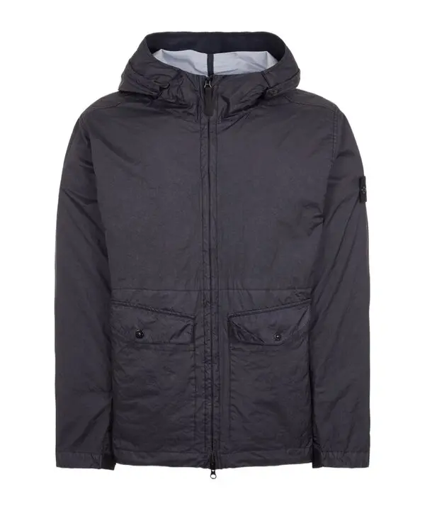 Stone Island Membrana 3l Tc Hooded Jacket - Blue