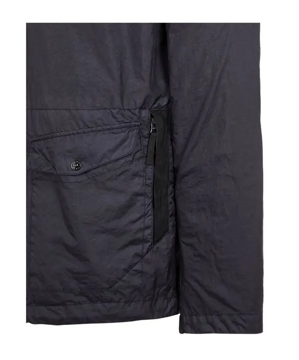 Stone Island Membrana 3l Tc Hooded Jacket - Blue