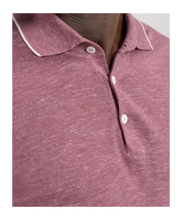 Brunello Cucinelli Lightweight Plain Stitched Polo Shirt