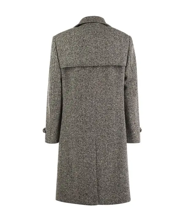 Brunello Cucinelli Herringbone Double-breasted Coat