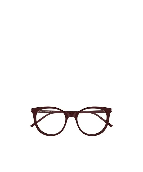 Saint Laurent Round Frame Eyeglasses - Brown