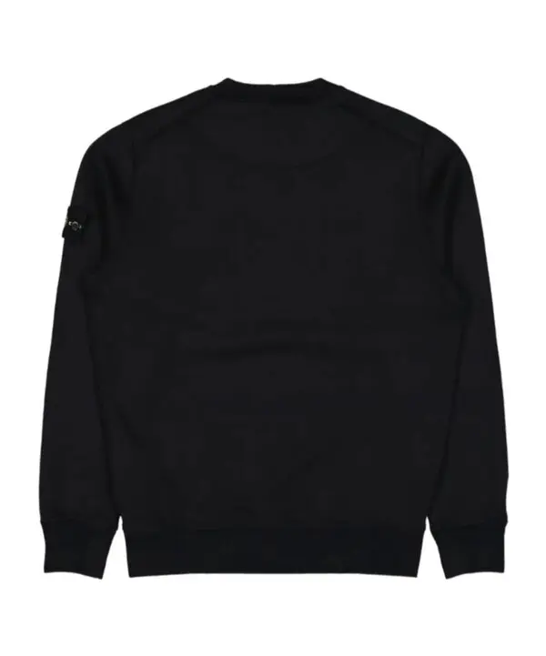 Stone Island Logo Badge Organic Cotton Sweatshirt