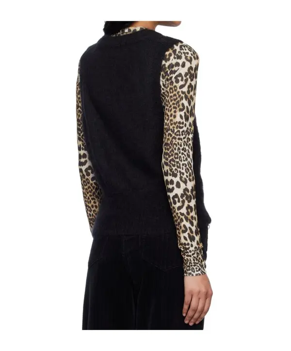 GANNI Tie String Vest - Black
