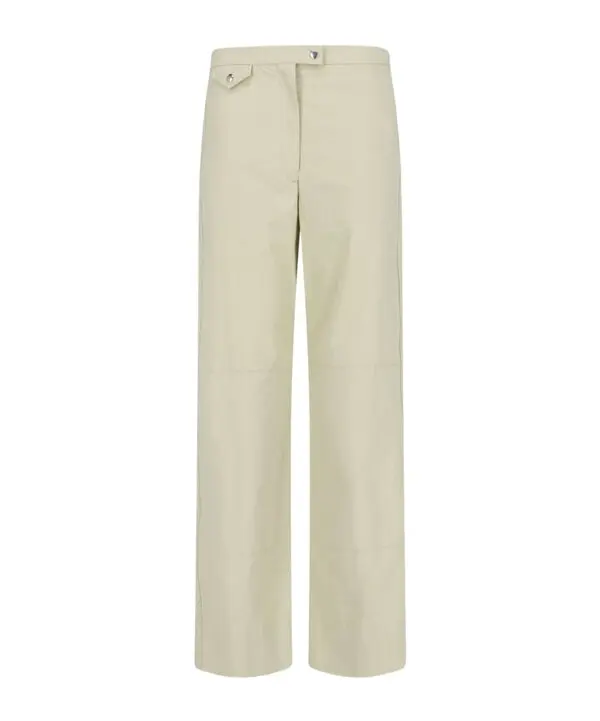 Calvin Klein Zip-hem Wide-leg Pants - Nude