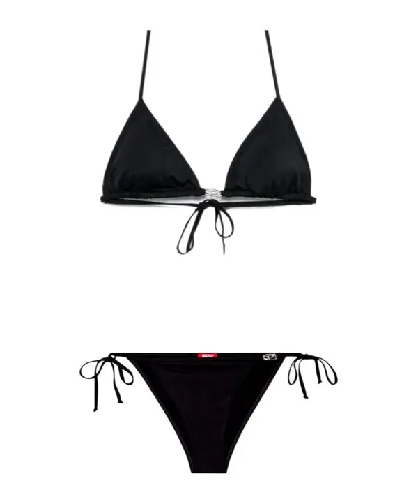DIESEL® Elettra-dnm Tie-side Bikini - Black