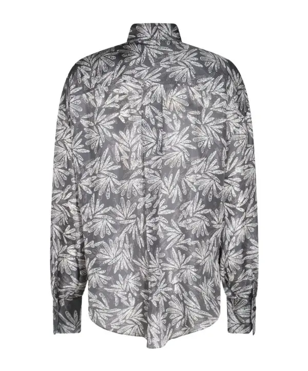 Brunello Cucinelli Graphic Print Long-sleeve Shirt