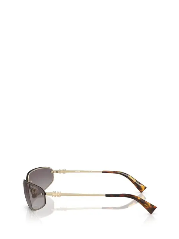 Miu Miu Oval Frame Rimless Sunglasses