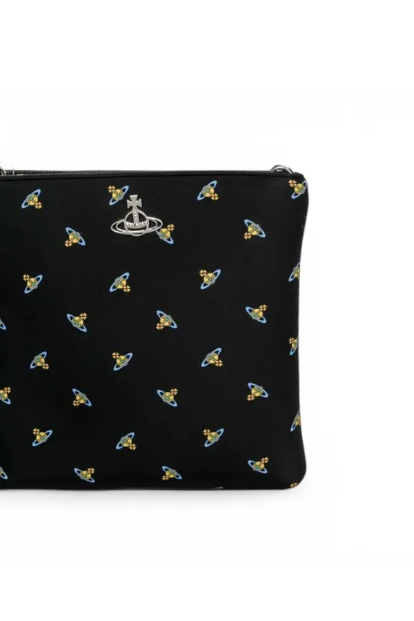 VIVIENNE WESTWOOD Saturn Logo Shoulder Bag