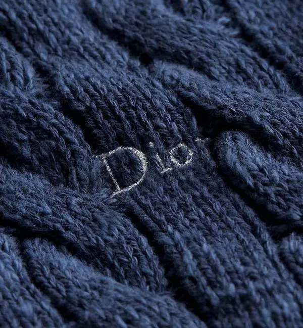 Dior Long-sleeved Cable Knit Sweater