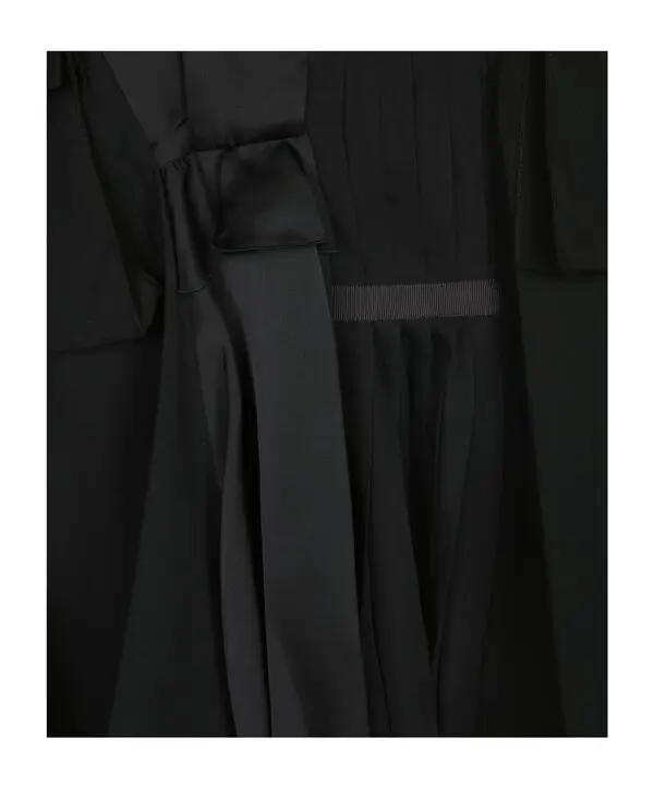 Sacai Ruffled Tie-detail Top