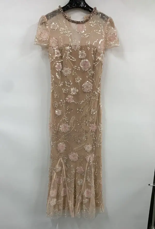SELF-PORTRAIT Sequin Embellished Midi Dress