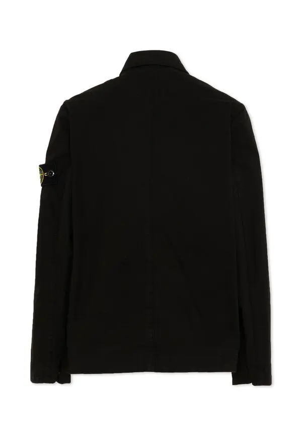 Stone Island Buttoned Jacket With Classic Collar