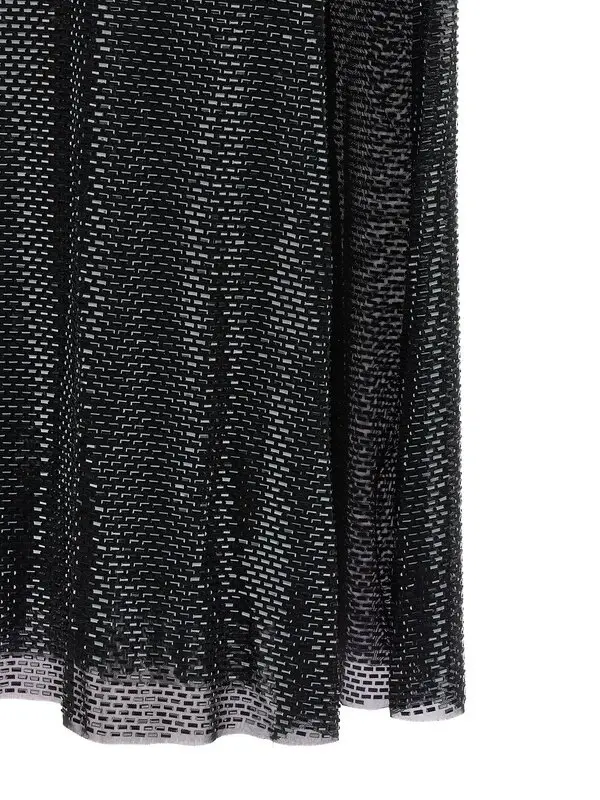 SELF-PORTRAIT Embellished Asymmetrical Maxi Dress