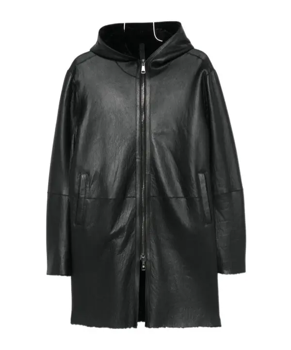 Tagliatore Long-sleeved Leather Jacket