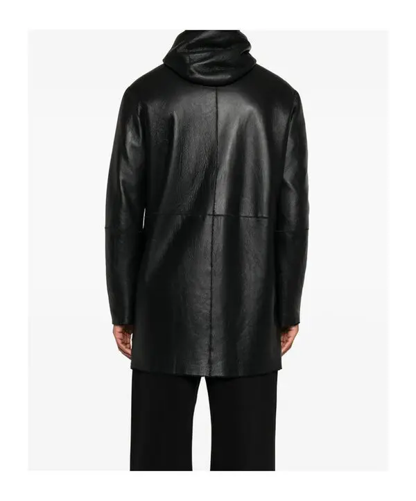 Tagliatore Long-sleeved Leather Jacket