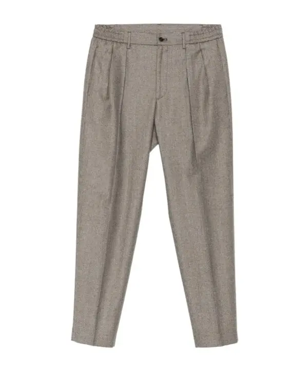 Tagliatore Tailored Pants With Belt Loops - Gray