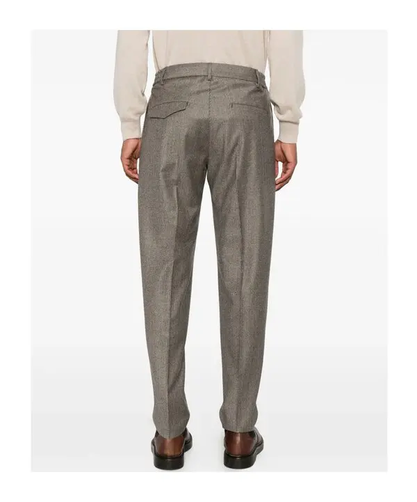 Tagliatore Tailored Pants With Belt Loops - Gray
