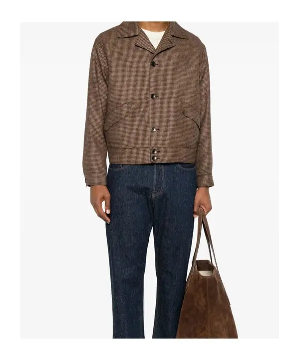 Tagliatore Houndstooth Pattern Casual Jacket