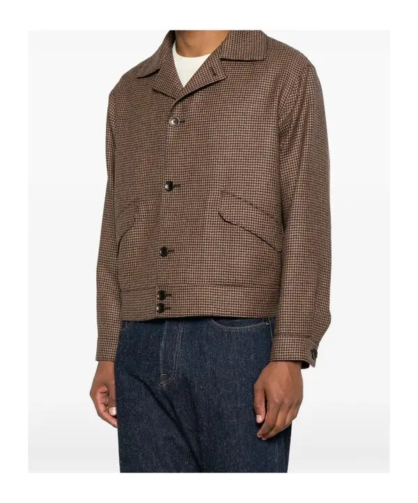 Tagliatore Houndstooth Pattern Casual Jacket