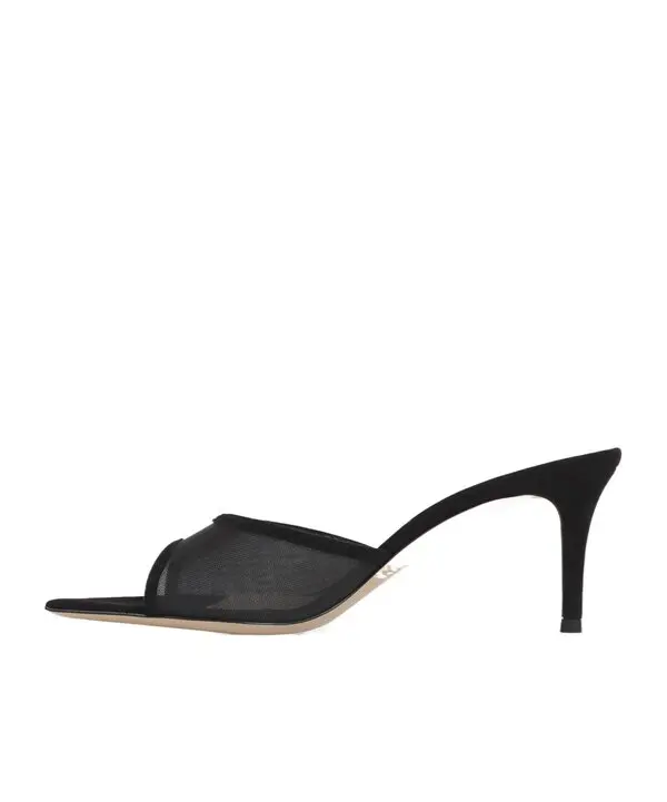 GIANVITO ROSSI 70mm Dorotea Mesh Heeled Mules