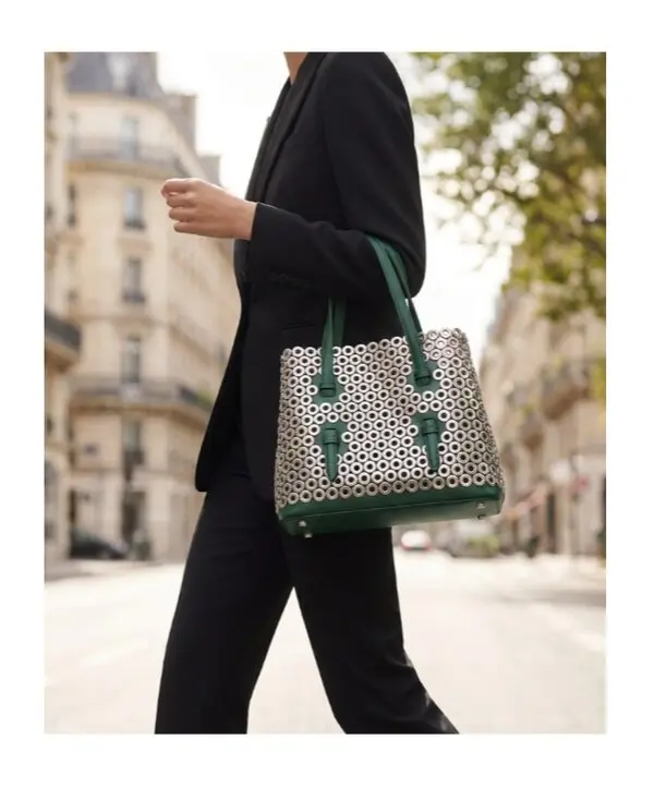Alaïa Metal Studded Tote Bag