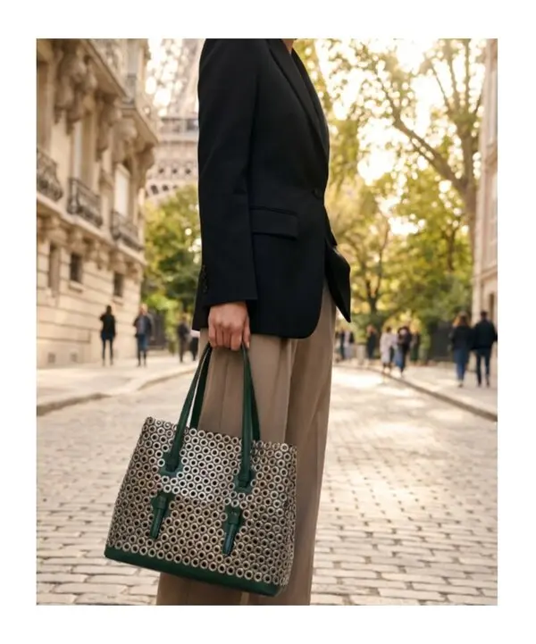 Alaïa Metal Studded Tote Bag