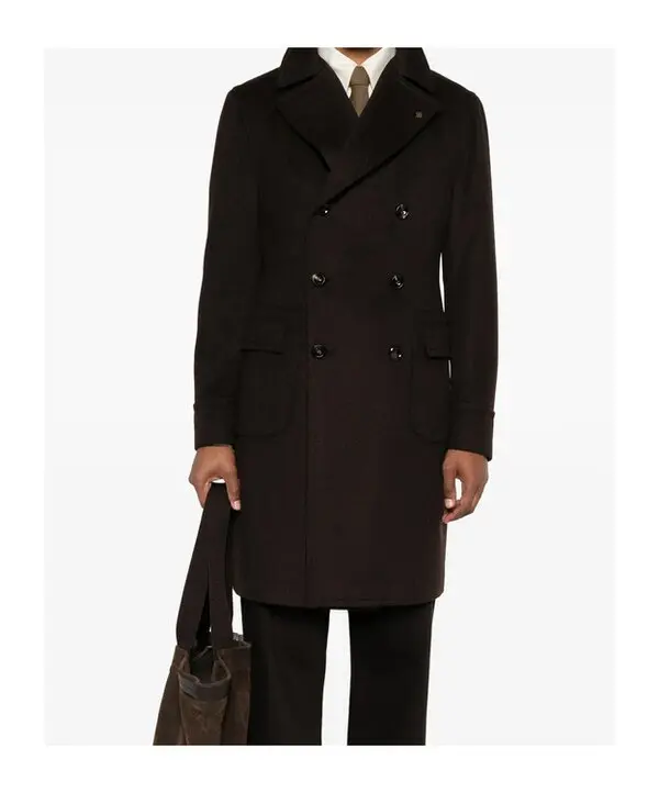 Tagliatore Long-sleeved Double-breasted Coat