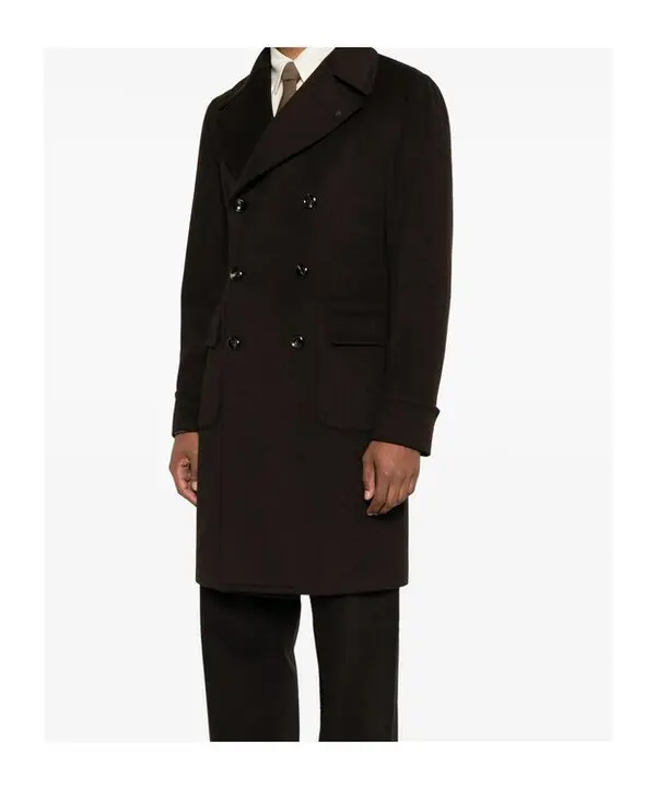 Tagliatore Long-sleeved Double-breasted Coat