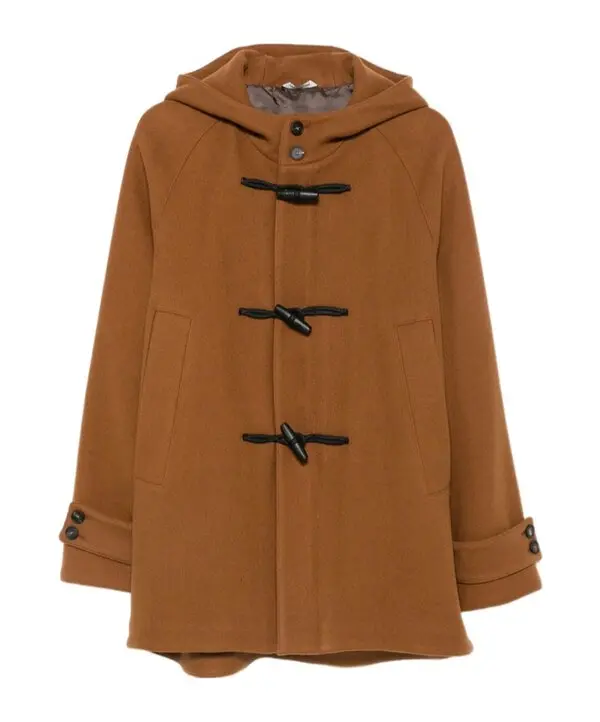 Tagliatore Hooded Long-sleeved Coat With Toggle Fastening