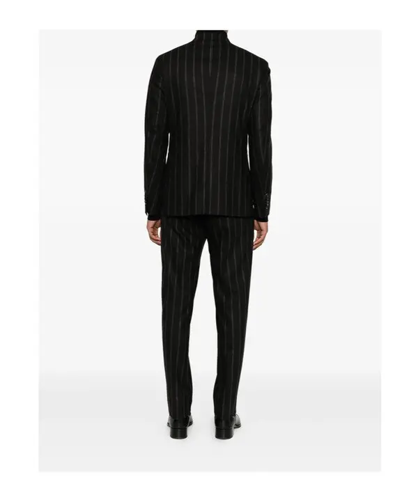 Tagliatore Pinstriped Double-breasted Suit Jacket And Trousers