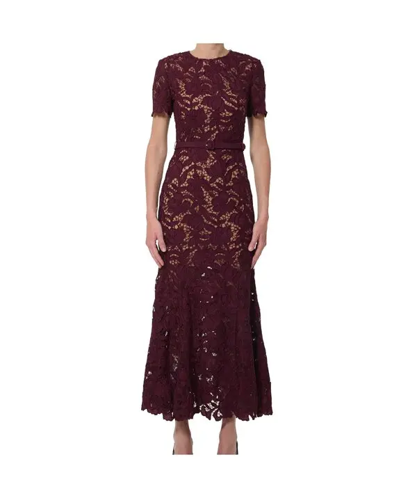 SELF-PORTRAIT Lace Midi Dress