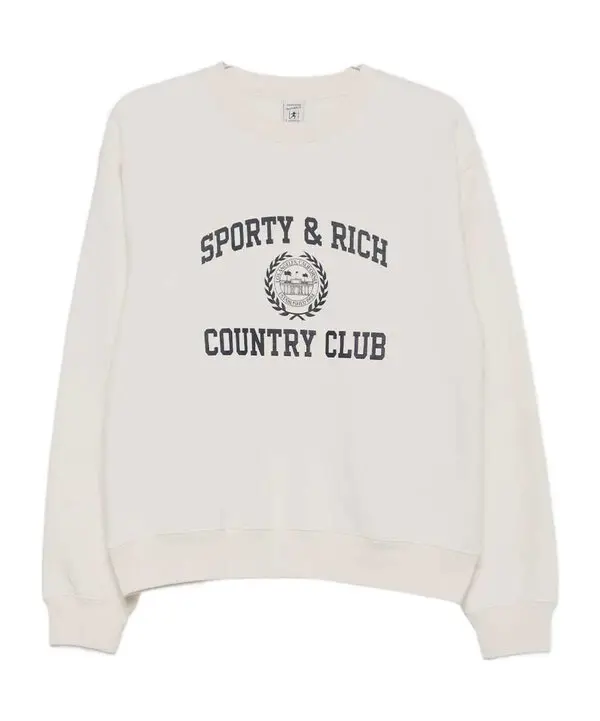 SPORTY  RICH Sporty & Rich Crew Neck Sweatshirt
