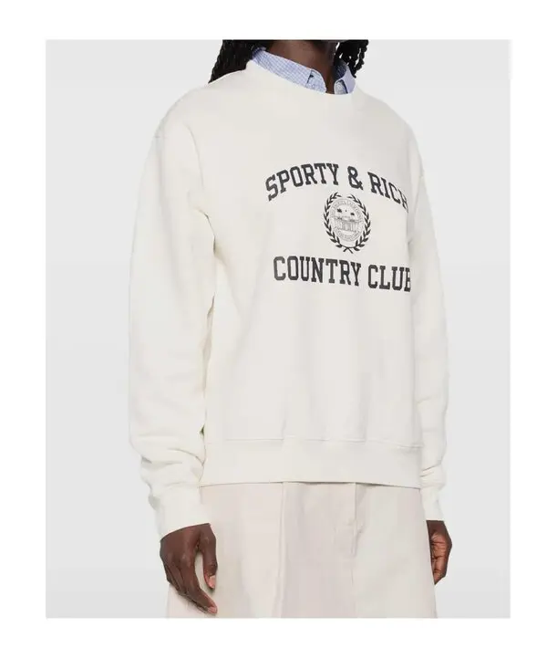 SPORTY  RICH Sporty & Rich Crew Neck Sweatshirt