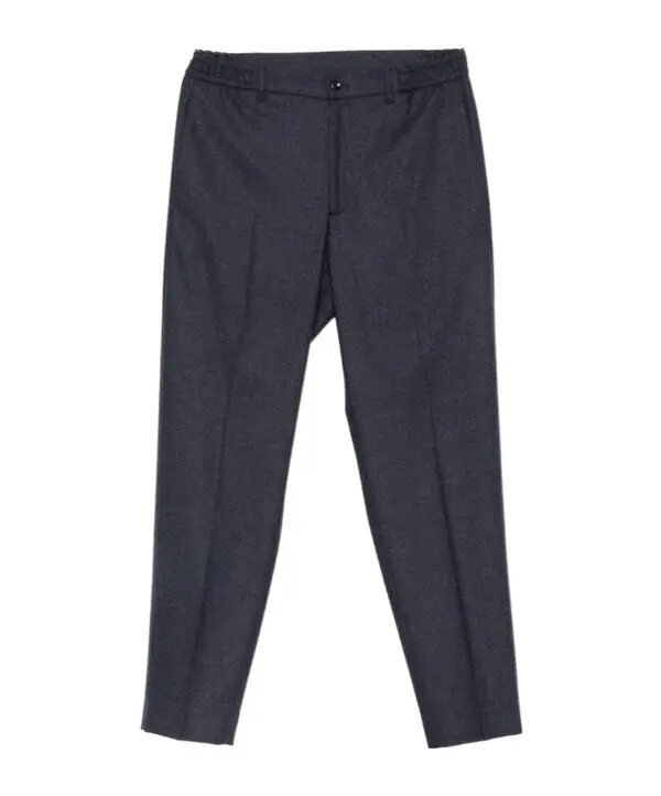 Tagliatore Tailored Trousers With Belt Loops - Black