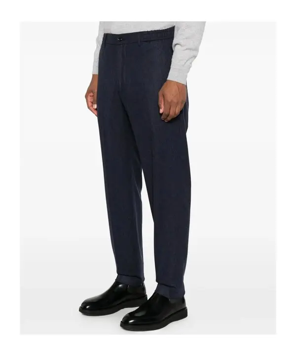 Tagliatore Tailored Trousers With Belt Loops - Black