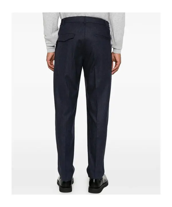 Tagliatore Tailored Trousers With Belt Loops - Black