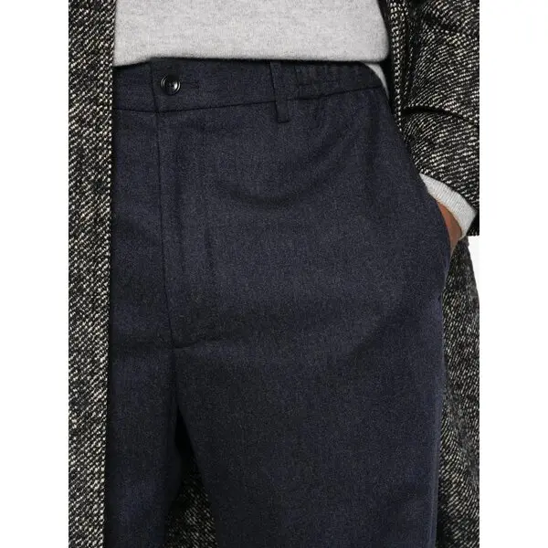 Tagliatore Tailored Trousers With Belt Loops - Black