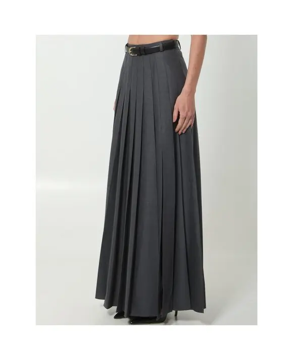 SELF-PORTRAIT Pleated Maxi Skirt