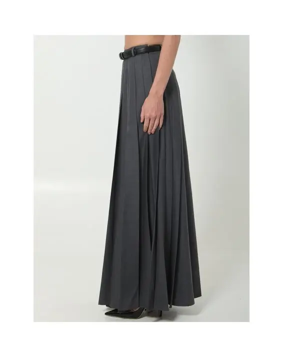 SELF-PORTRAIT Pleated Maxi Skirt