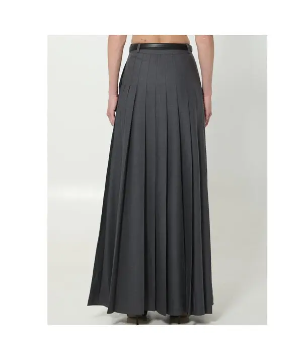 SELF-PORTRAIT Pleated Maxi Skirt