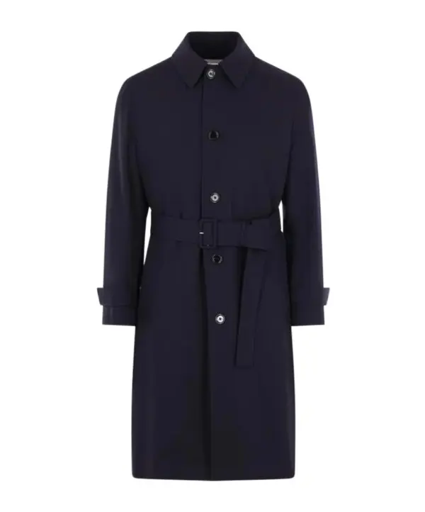 LARDINI Single-breasted Belted Coat