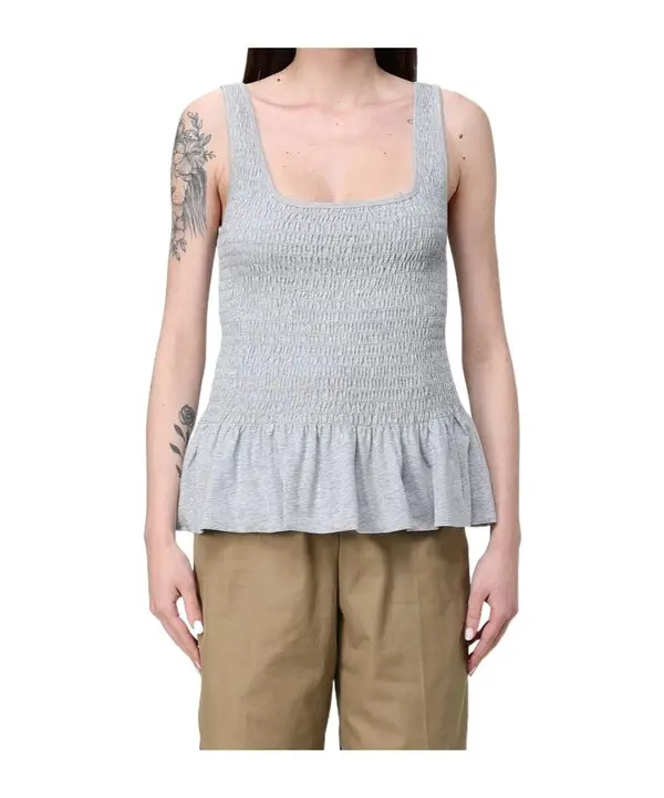 Dries Van Noten Square Neck Pleated Vest