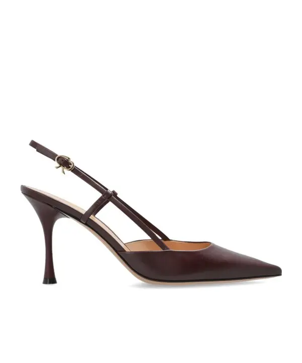 GIANVITO ROSSI Ascent Slingback Pointed-toe Pumps - Black