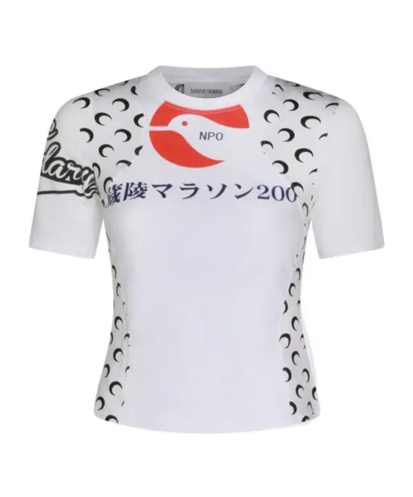 MARINE SERRE Graphic Moon-print T-shirt