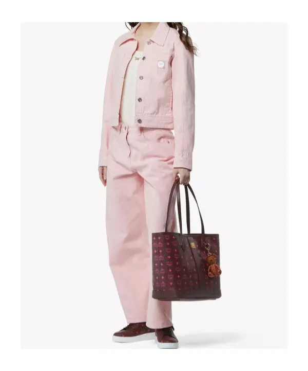 Mcm Liz Shopper In Visetos Monogram