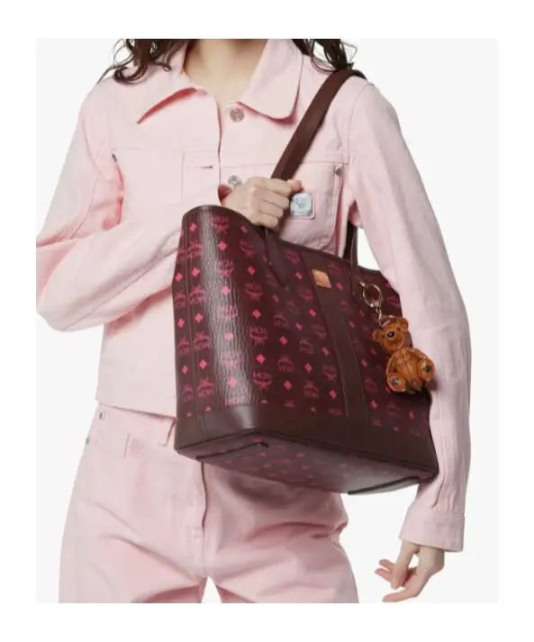 Mcm Liz Shopper In Visetos Monogram