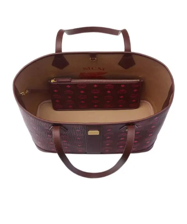 Mcm Liz Shopper In Visetos Monogram